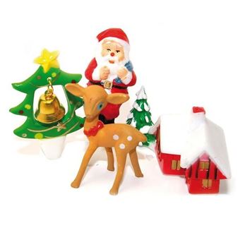 20 décorations en plastique pour gâteau de Noël - Cuisine créative ...