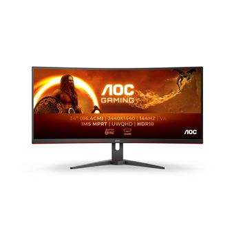 AOC Gaming CU34G2XE/BK - Écran LED - jeux - incurvé - 34" - 3440 x 1440 ...
