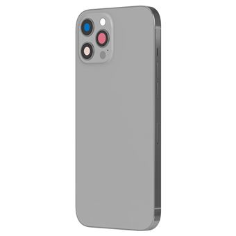 Châssis iPhone 12 Pro Max avec Vitre arrière de remplacement Clappio Gris Clair - Pièces ...