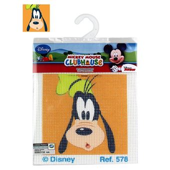 Kit canevas 12x12cm Disney - Dingo - Gros trous enfants - Couture ...