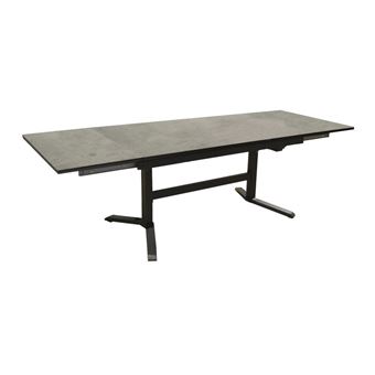 Table de jardin rectangulaire Sotta, plateau Fundermax® - graphite/sky ...