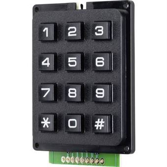 TRU COMPONENTS Clavier à touche Matrice de clavier 3 x 4, Clavier ...
