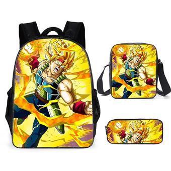 Combinaison 3 pcs Dragon Ball Goku 3D Impression Sac à Dos, Sacoche et ...