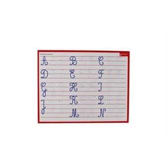 Ardoise effaã§able ã sec alphabet majuscules cursives - 26,5 x 21cm ...