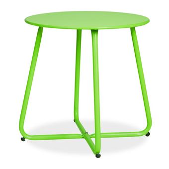 Table ronde métal - couleur vert - Table et chaise enfant - Achat ...