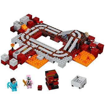 LEGO Minecraft Le chemin de fer du Nether 21130 - Lego - Achat & prix ...