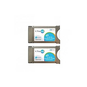 Pack 2x modules pcmcia fransat ci+ dernière version 1. 3 carte pc7 ...