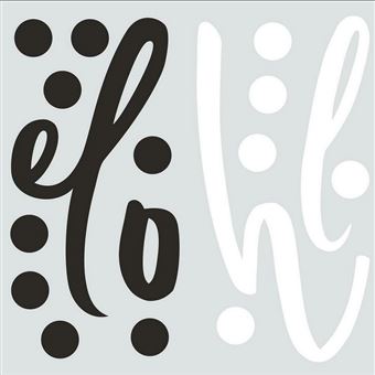 ROOMMATES Sticker Mural géant Citation -Hello- Bonjour - Achat & prix ...