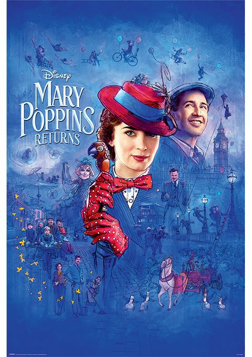 Mary Poppins Returns (Spit Spot) - 61x91,5 cm - AFFICHE / POSTER - Achat & prix | fnac
