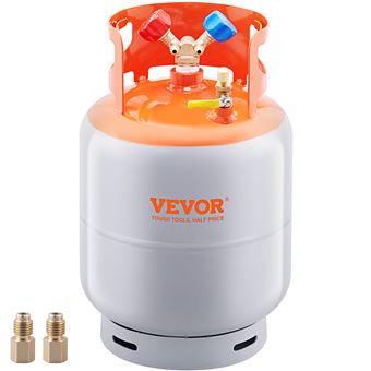 VEVOR Réservoir récupération fréon 50 lb, 400 psi, vanne Y. Pour R22 ...