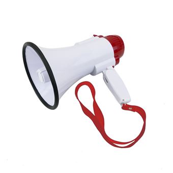 Mégaphone 10W avec enregistrement 10s et sirène Haut-parleur portable ...