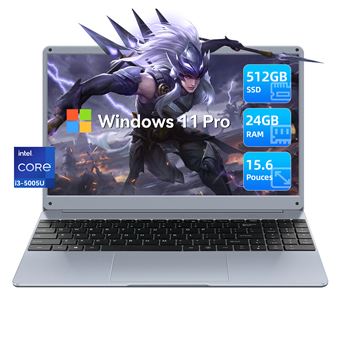 PC Portable VANWIN 24Go RAM 512Go SSD, Intel Core i3-5005U, Windows 11 ...
