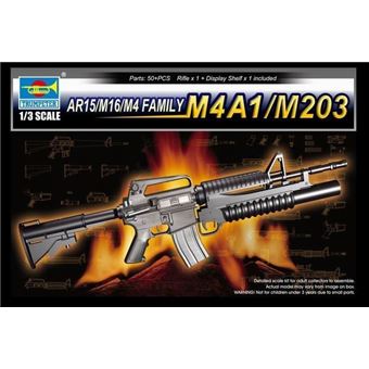 Ar15/m16/m4 Family-m4a1/m203 - 1:3e - Trumpeter - Accessoire modélisme ...