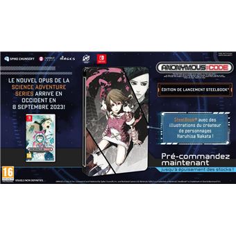 Anonymous Code SteelBook Launch Edition Nintendo Switch - Jeux vidéo ...