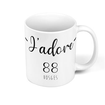 Fabulous Mug céramique J'Adore 88 Vosges Departement - Tasse et Mugs ...
