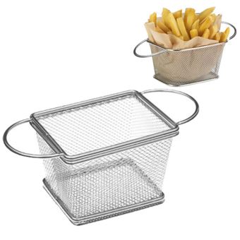 2 Minis Paniers à Frites Individuels - Inox - Double Poignée - Achat ...