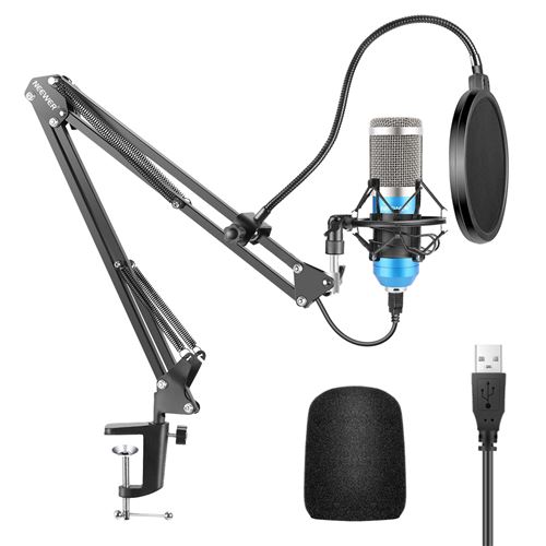 Neewer Kit de USB Microphone 192KHZ/ 24BIT Brancher et Jouer Ordinateur ... Neewer Kit de USB Microphone 192KHZ/ 24BIT Brancher et Jouer Ordinateur ...