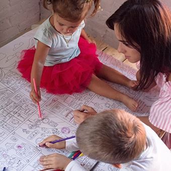 Des affiches à colorier géantes pour les enfants Et qui est à la maison ...