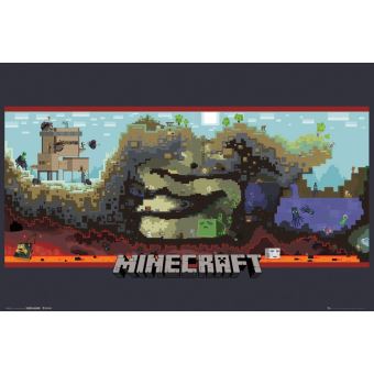 Minecraft - 61x91,5 cm - AFFICHE / POSTER - Achat & prix | fnac