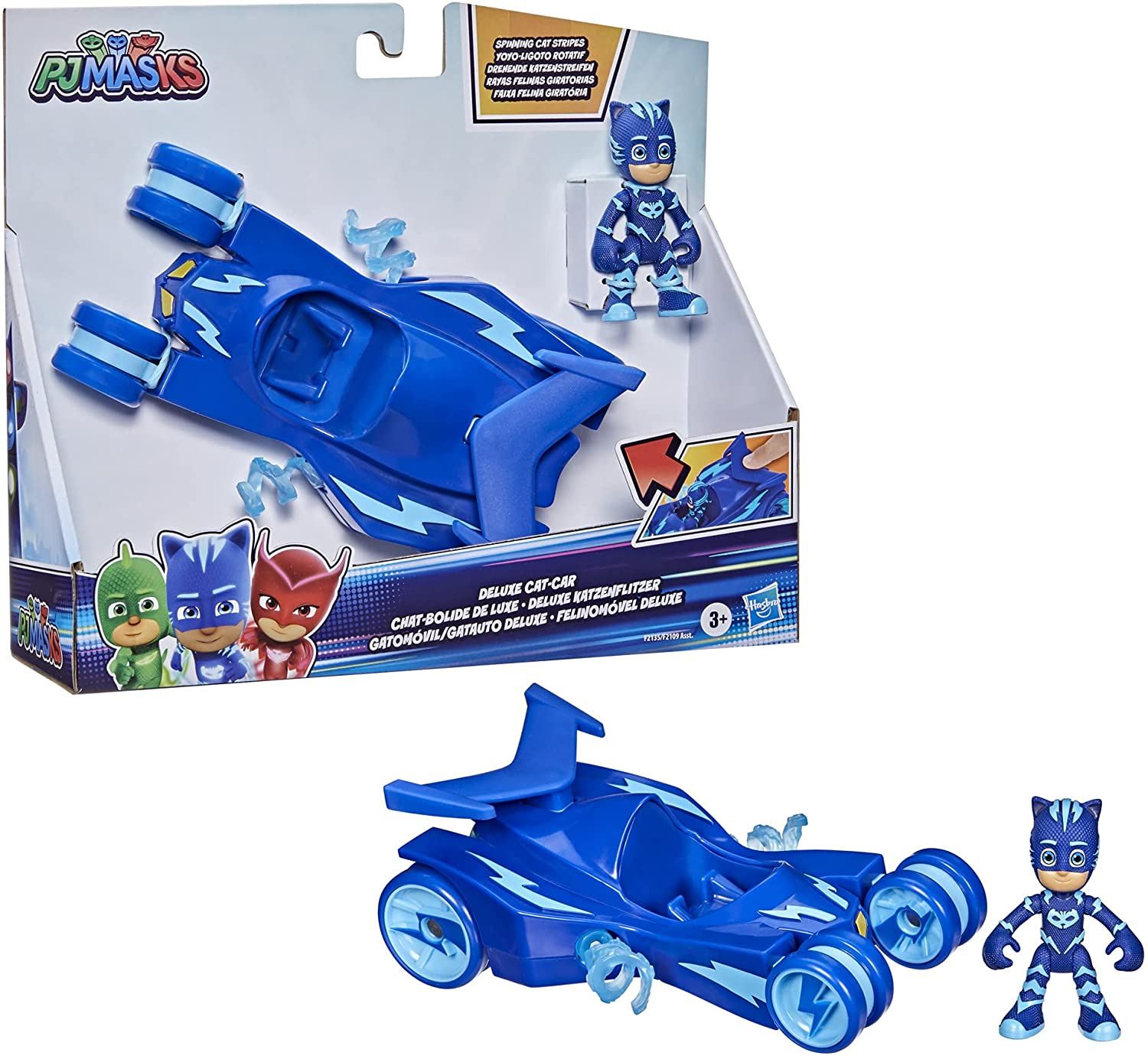 PJ Masks - F2135 - véhicule d'action Chat-bolide de Luxe + Figurine Yoyo - Figurine de ...