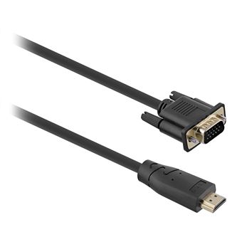 TNB Câble HDMI mâle / VGA mâle 2m - noir - Connectique Audio / Vidéo ...