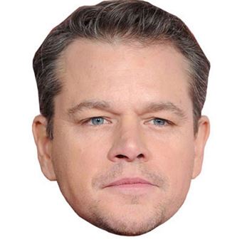 IMPRESSION DIRECT Masque en carton 2D Matt Damon - Acteur - Taille A4 ...