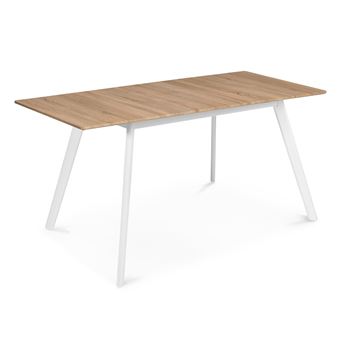 Table scandinave extensible rectangle INGA 4-6 personnes plateau bois ...