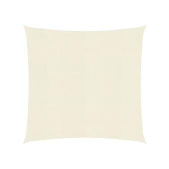 Voile toile d'ombrage parasol 160 g/m² crème 3 x 3 m PEHD 02_0009080 ...