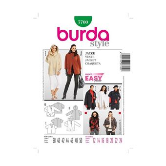 Patron Burda 7700 Veste(...) - Couture crochet et tricot - Achat & prix ...