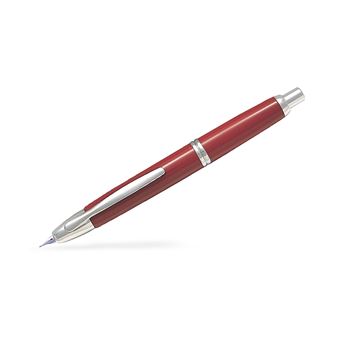 PILOT Stylo plume Capless Rhodié rétractable rouge plume moyenne or 18 ...