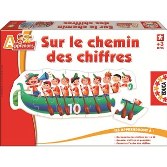 Educa - 14785 - jeu educatif - sur le chemin des chiffres - Autres jeux d'éveil - Achat & prix ...