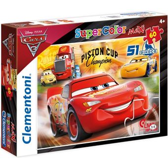 Clementoni supercolor maxi puzzle Cars 2 60 pièces (26424) - Puzzle ...