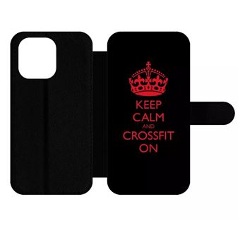 Etui My-Kase pour iPhone 13 PRO - citation crossfit red - Simili-cuir ...