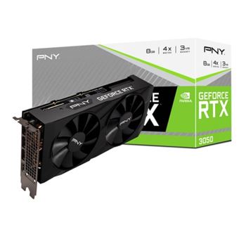Carte Graphique PNY GeForce RTX 3050 VERTO VCP-30508GDFB 8Go GDDR6 1552MHz PCI-Express x16 Noir ...
