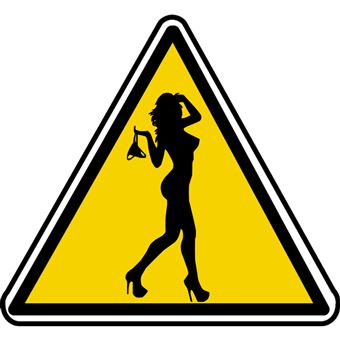 silhouette pin-up 4 (5x4.5cm) - Sticker/autocollant - Autocollant et ...