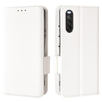 Etui en PU texture litchi blanc pour votre Sony Xperia 10 III 5G/Xperia ...