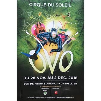 Cirque Du Soleil - OVO - AFFICHE - Achat & prix | fnac