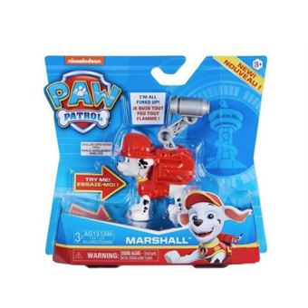 Figurine Pat patrouille : chien marcus avec son et sac a dos paw patrol ...
