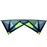 Cerf volant 4 lignes Revolution Kites Reflex 1.5 RX avec poignée Lime ...