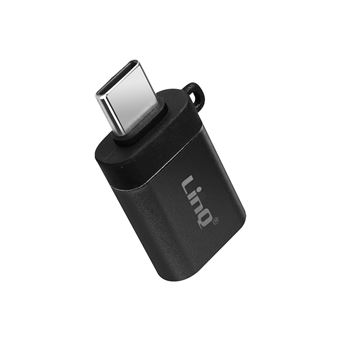 Adaptateur OTG USB type C vers USB 3.0 Femelle Charge et Syncrho LinQ Argent - Adaptateur et ...