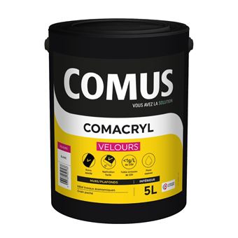 Comacryl Velours 5l - Peinture De Finition Velours - Comus - Peintures ...