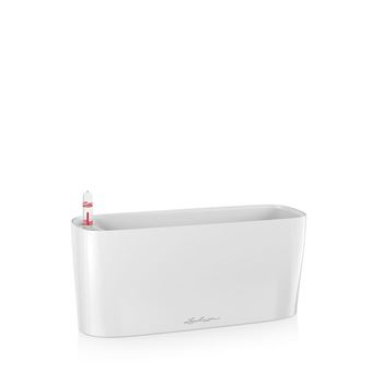 Pot de table Delta 10 - kit complet, blanc brillant 30 cm - Jardinières ...