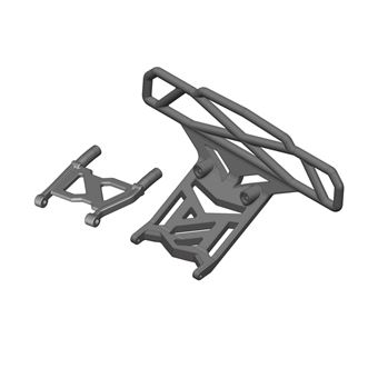 Team Corally - Pare-chocs - Type Bull Bar - Arrière - Composite - 1 Jeu ...