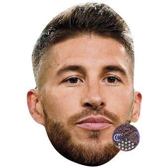Masque en carton 2D Sergio Ramos - Footballeur - Taille A4 - Masque de ...