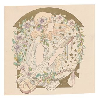 Fabulous Poster Art nouveau gypsy nymphe (42cm x 42cm) - Achat & prix ...