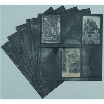 feuilles safe au format 33x33 - lot de 5 pour cartes postales anciennes ...