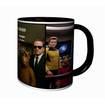 MUG Tasse à café - SERIE VINTAGE ALF IN MOVIES ET MEN IN BLACK TOP GUN ...