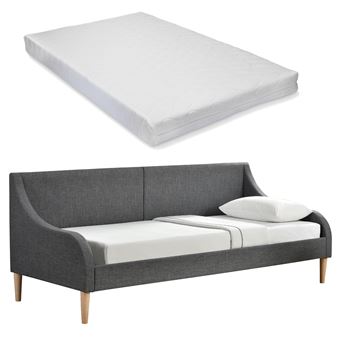 Divan Élégant Canapé Convertible en Lit Moderne avec Matelas à Mousse à ...
