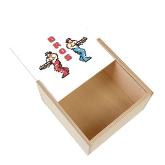 Boite Coffret en Bois - Fabulous - Bros Pixel Contra (11 x 11 x 3,5 cm ...
