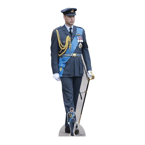 Figurine en carton taille réelle - Prince William - en Uniforme de la ...